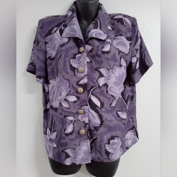 Breli Originals | Tops | Vintage Breli Originals Purple Blouse | Poshmark